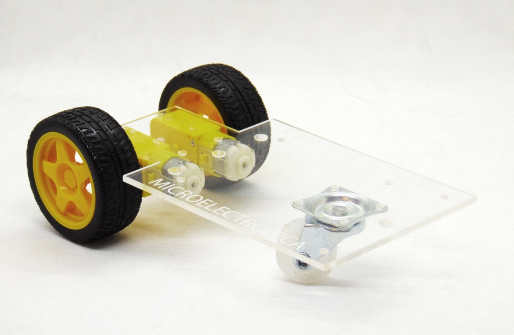 (ROBOT-CHASIS) KIT CHASIS C/ RUEDAS PARA ROBOT SEGUIDOR DE LINEA ...