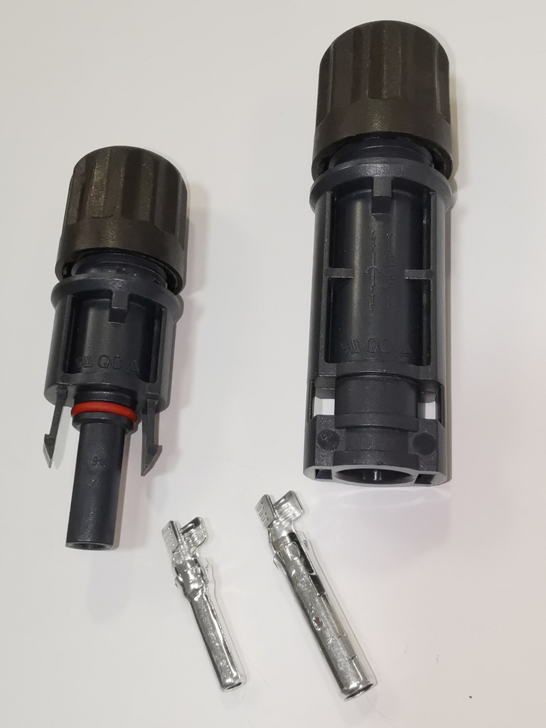 (QC4) PAREJA DE CONECTORES QC4 PARA PANEL SOLAR | Microelectrónica